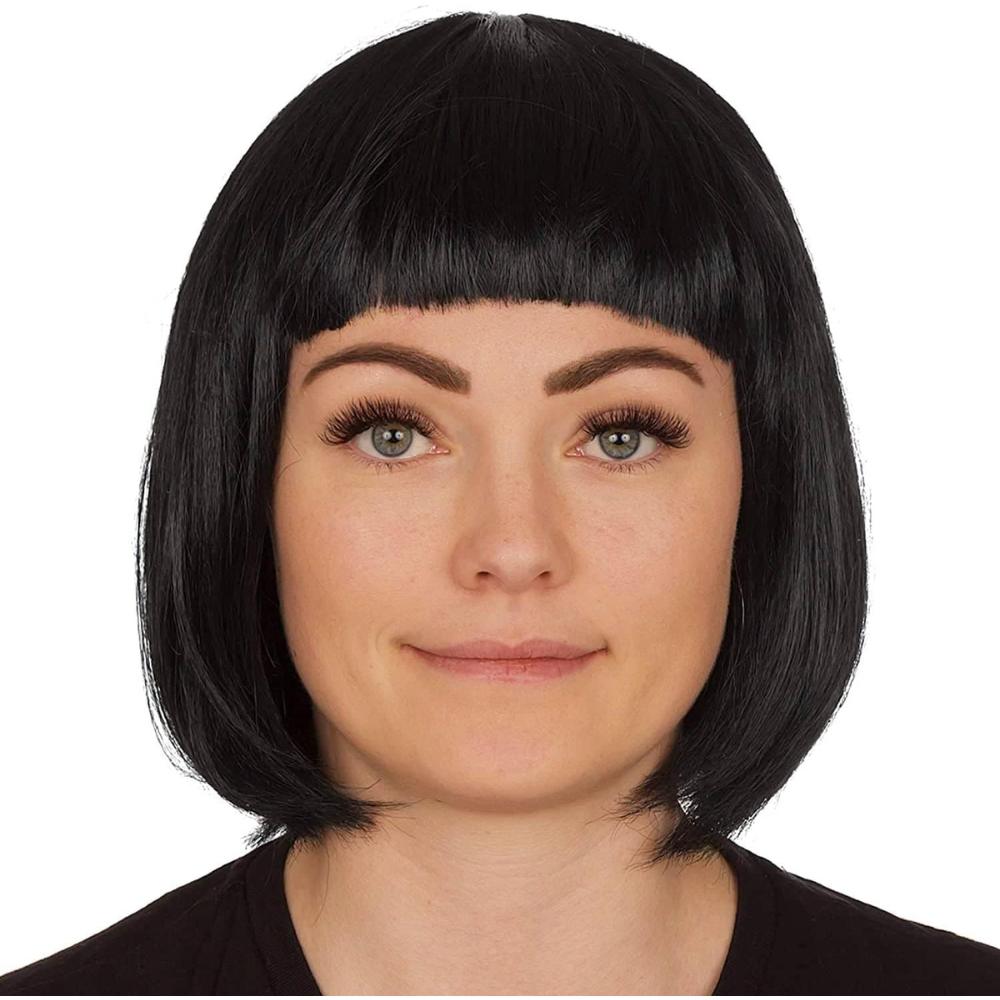 Black Bob Wig Redstar Fancy Dress