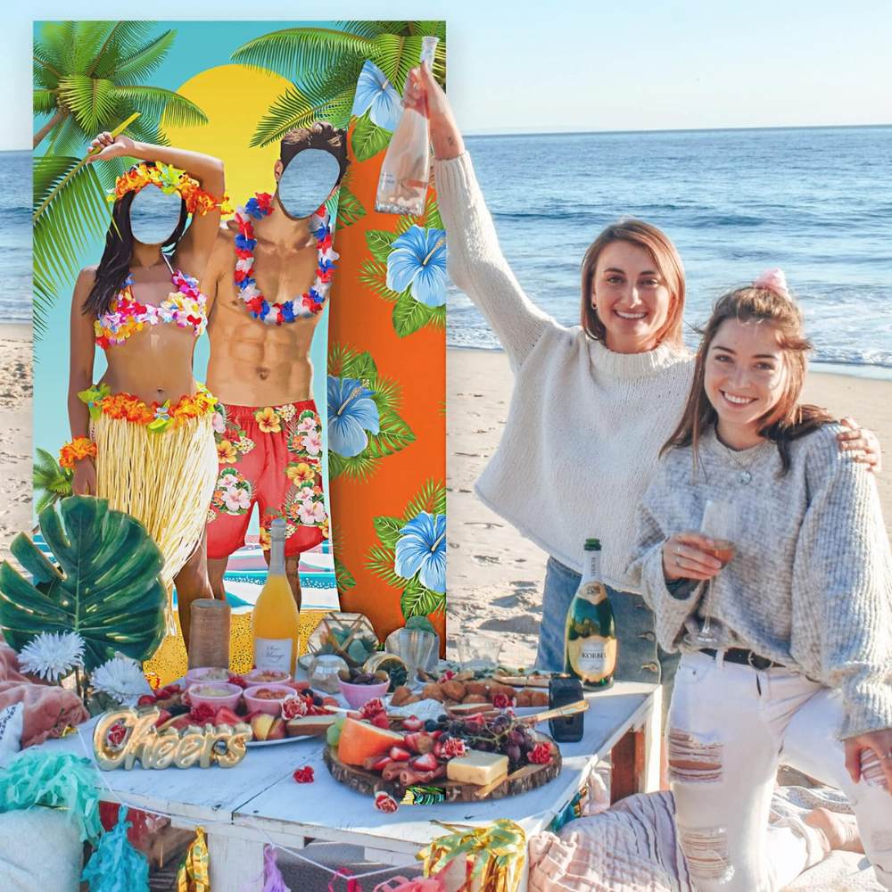 Hawaiian Party Photo Booth Backdrop (92 x 183cm) – Redstar Fancy Dress