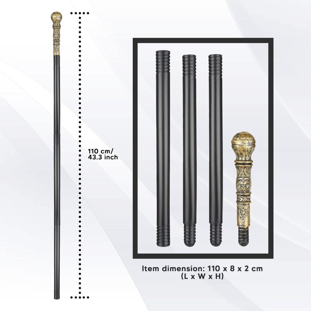 Gold Wizard Staff – Redstar Fancy Dress
