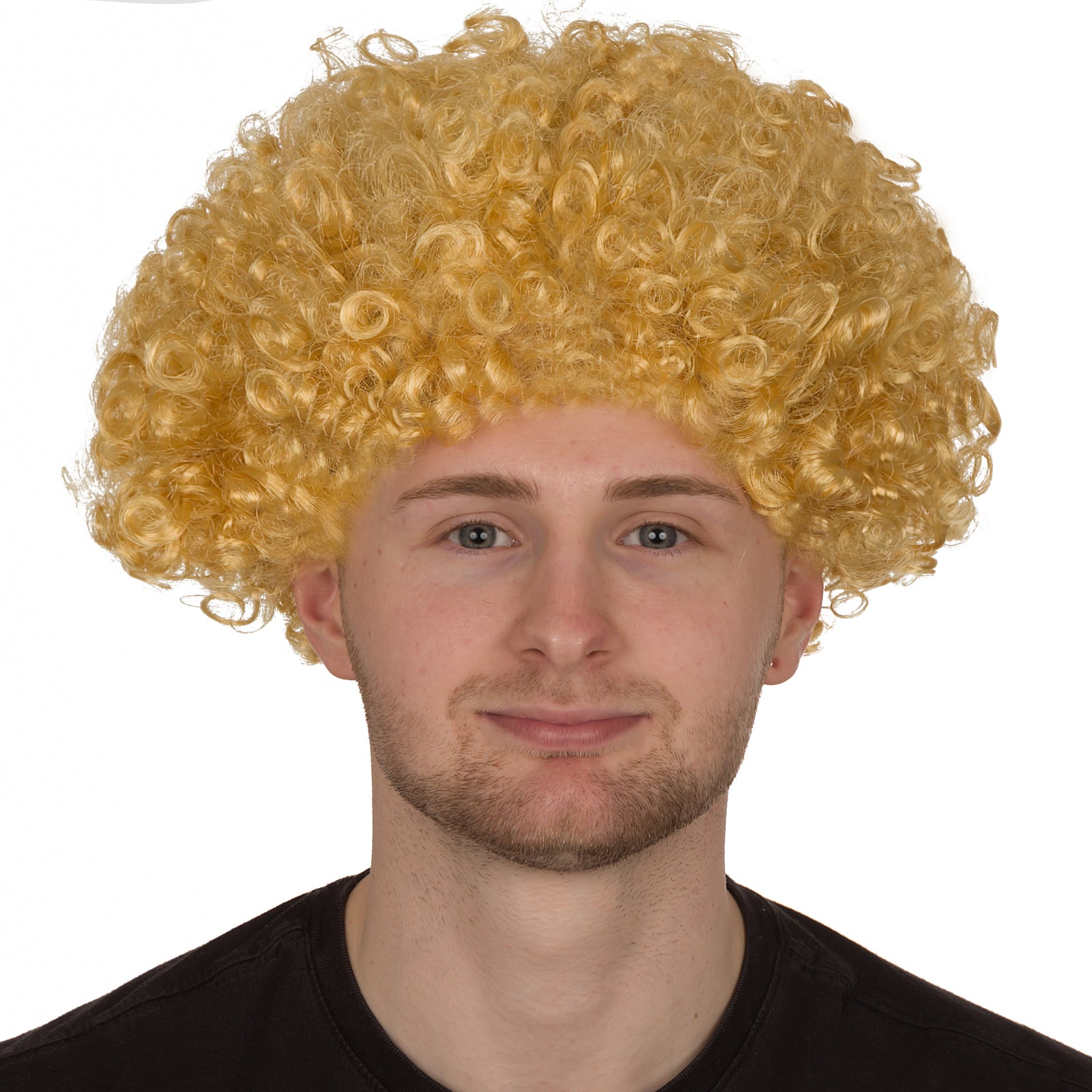 Gold Afro Wig Redstar Fancy Dress gold-afro-wig-redstar-fancy-dress